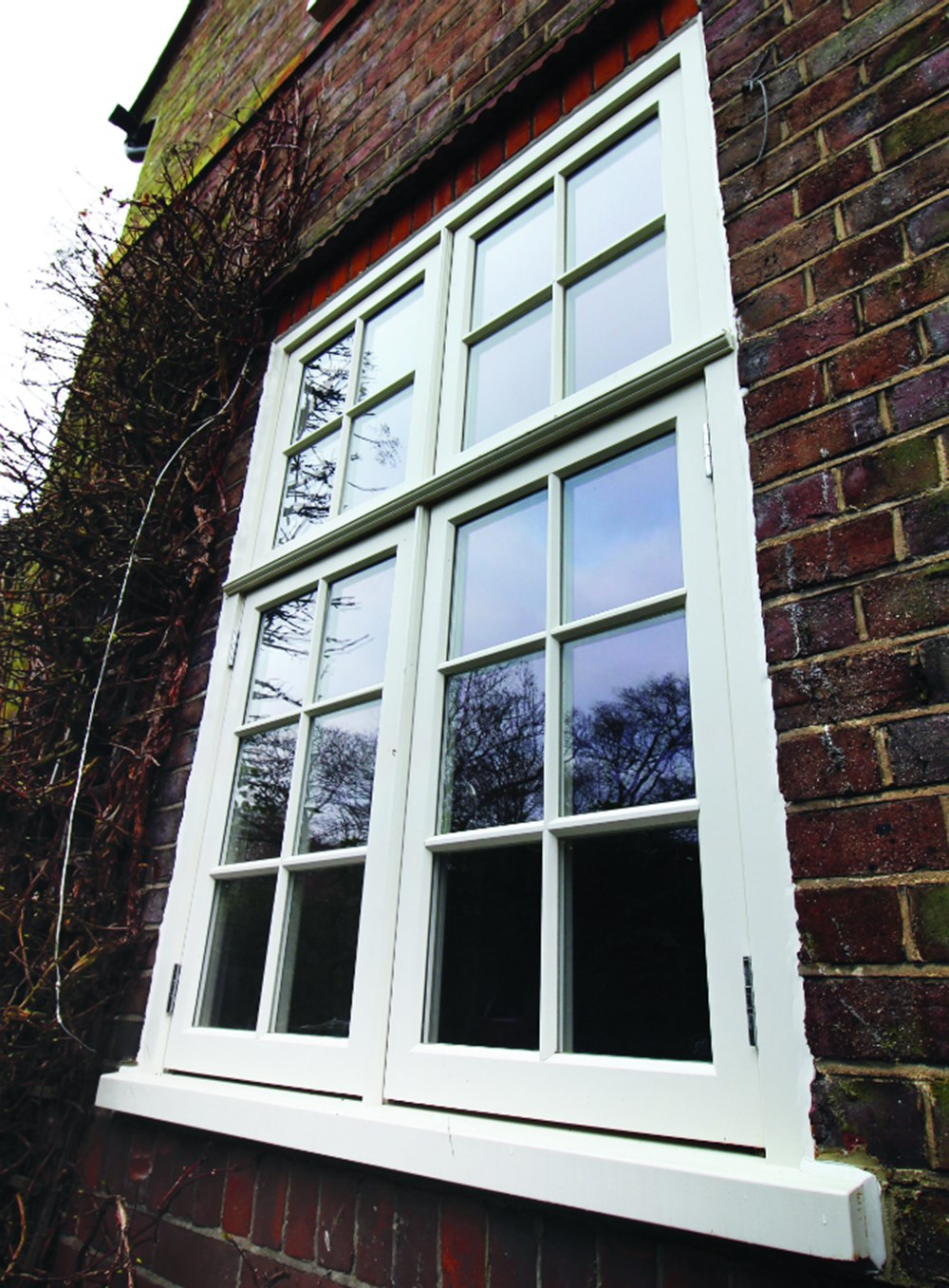 Slim double glazed wooden casement windows - Lomax & Wood