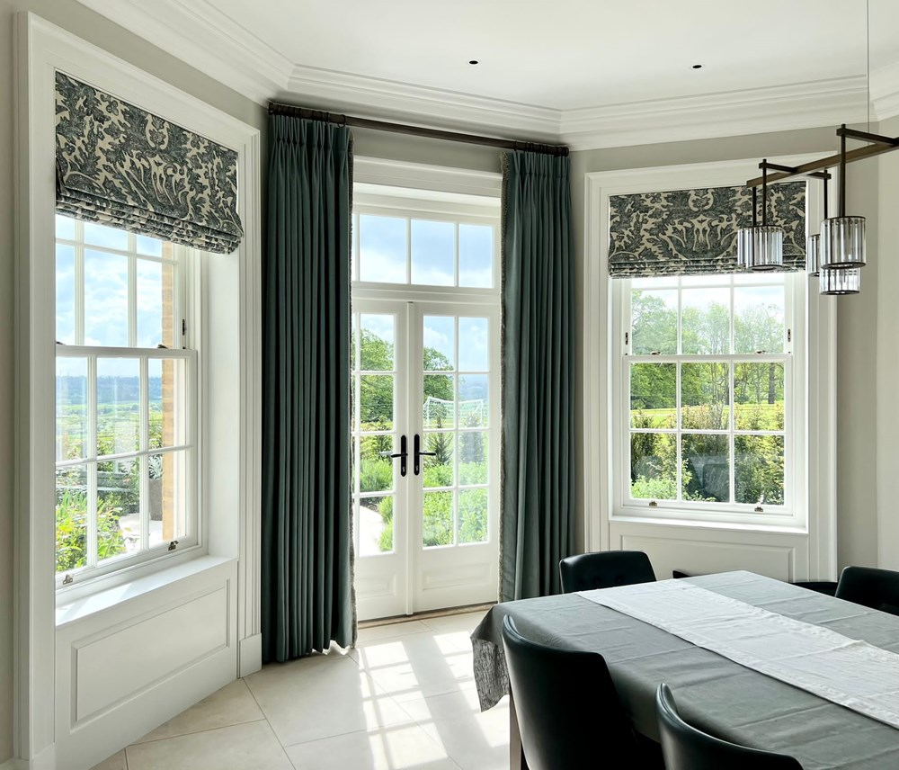 Custom-made timber box sash windows for new build property in ...
